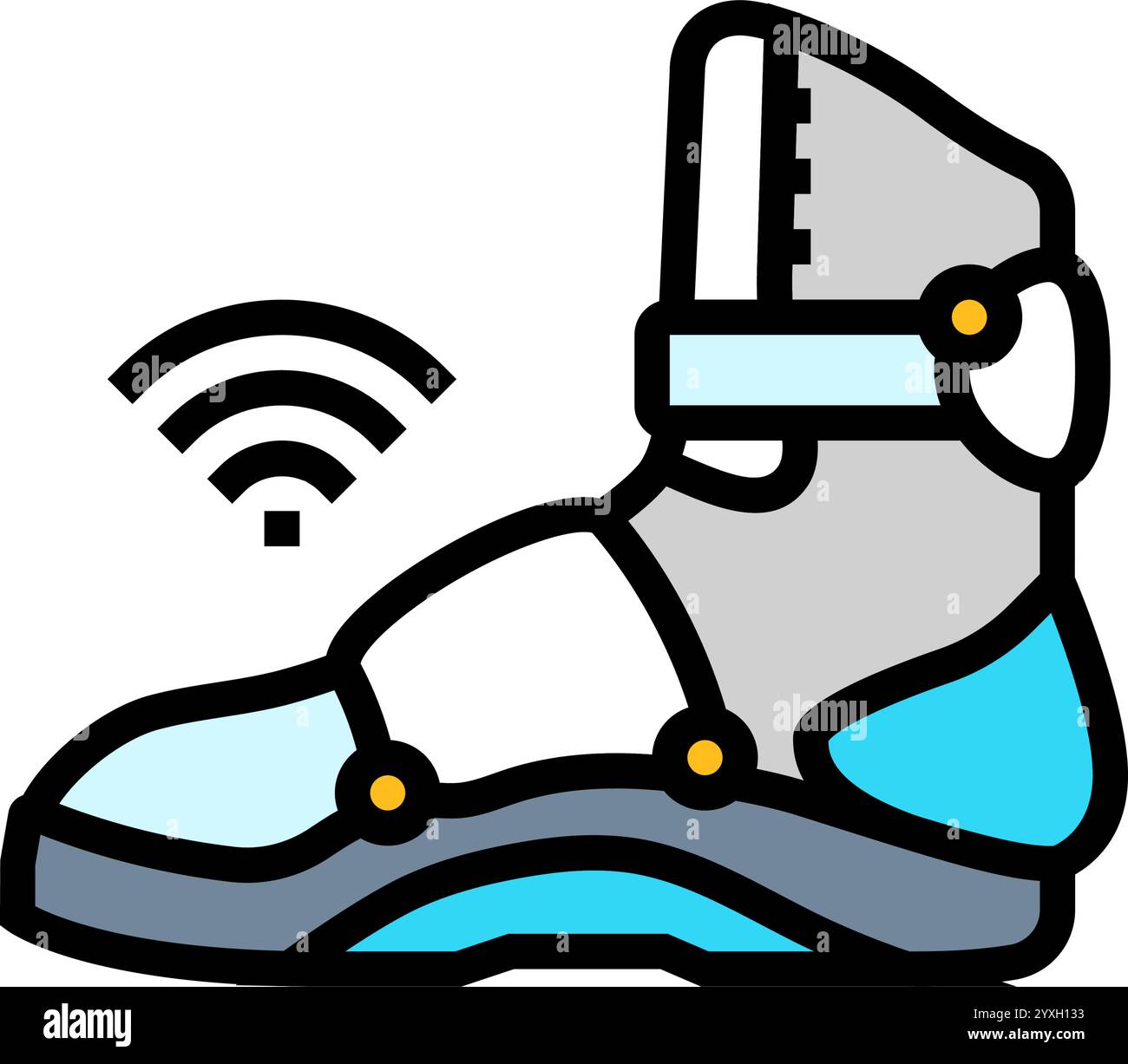 smart shoe wearable color icon vector illustration Stock Vector Image ...