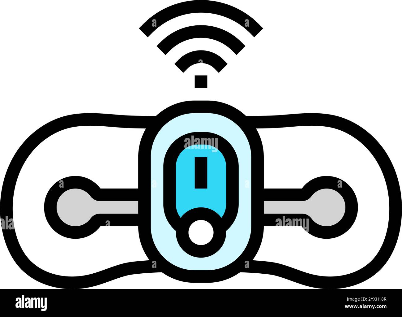 wearable ecg color icon vector illustration Stock Vector Image & Art ...