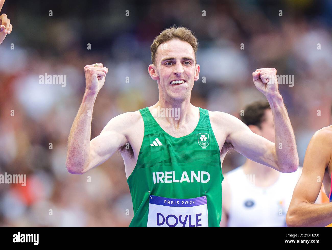 Cathal Doyle participating in the 1500 metres at the Paris 2024 Olympic ...
