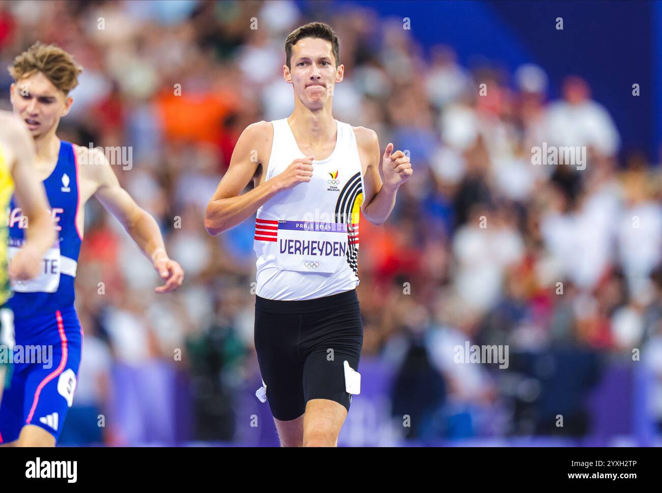 Ruben Verheyden participating in the 1500 metres at the Paris 2024 ...