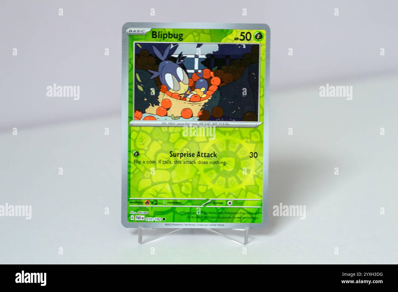 Close Up Pokemon Trading Card Blipbug At Amsterdam The Netherlands 11 ...