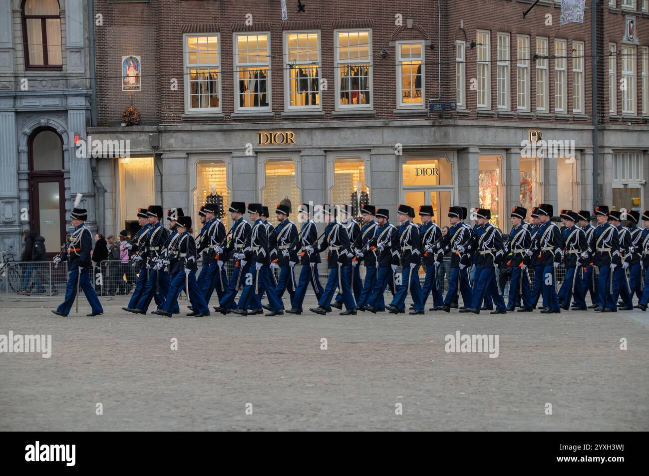 Royal Marine Corps Marching On The Dam At Amsterdam The Netherlands 10 ...