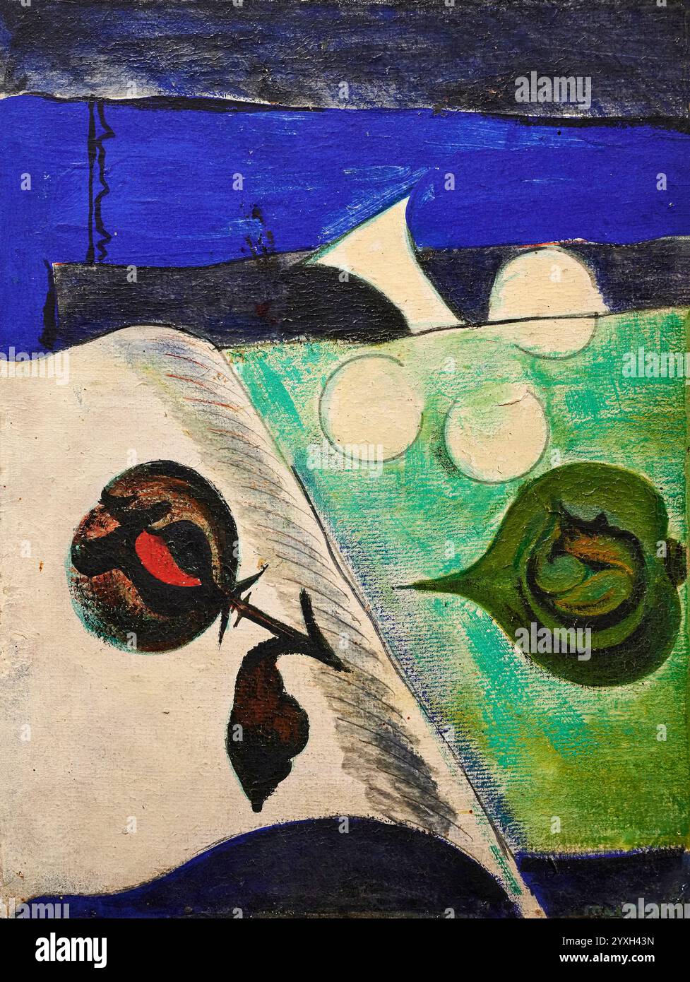 Composizione - olio e matita su cartone applicato su tavola - Max Ernst ...