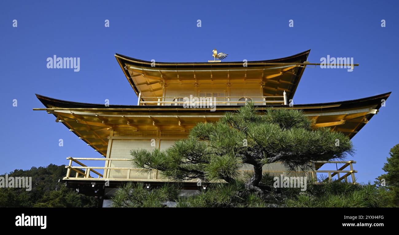 Kinkaku-ji a Zen Buddhist temple of the Rinzai sect adorned with pure ...