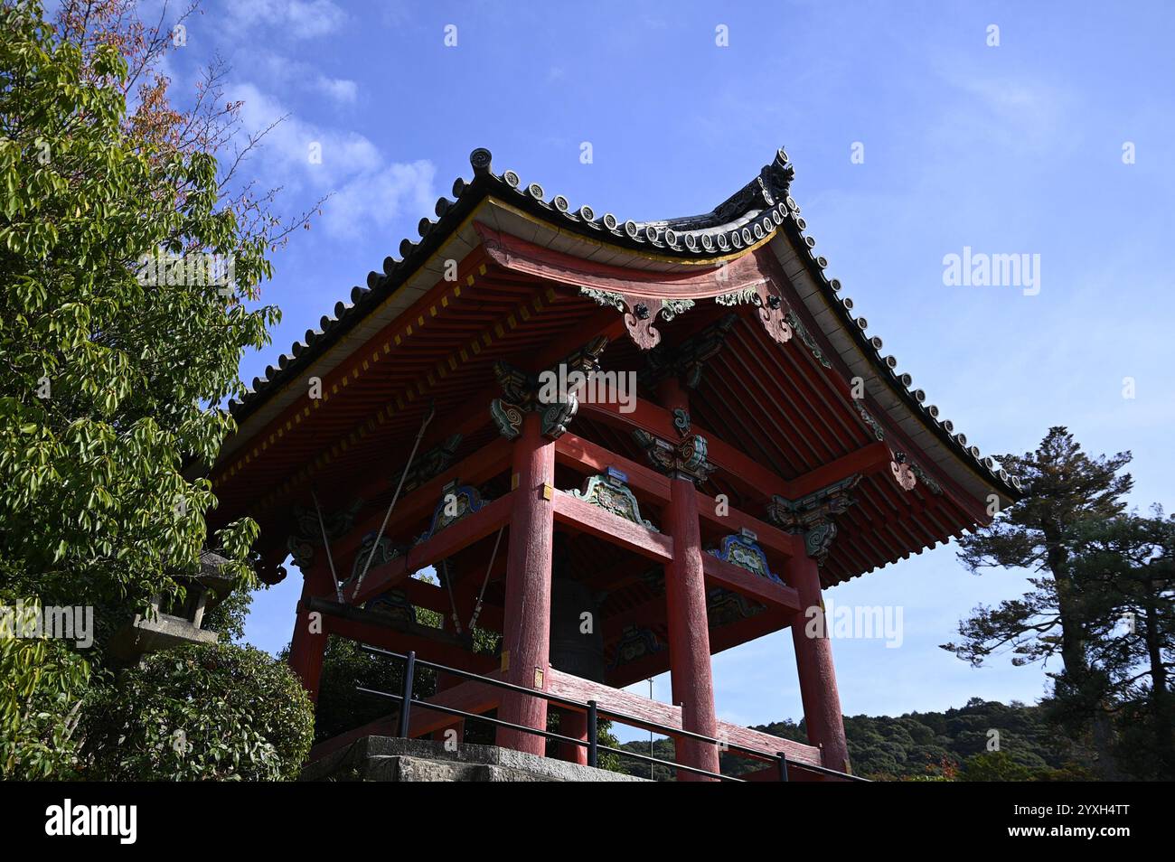 Scenic view of the Shoro a roofed structure without walls known as ...
