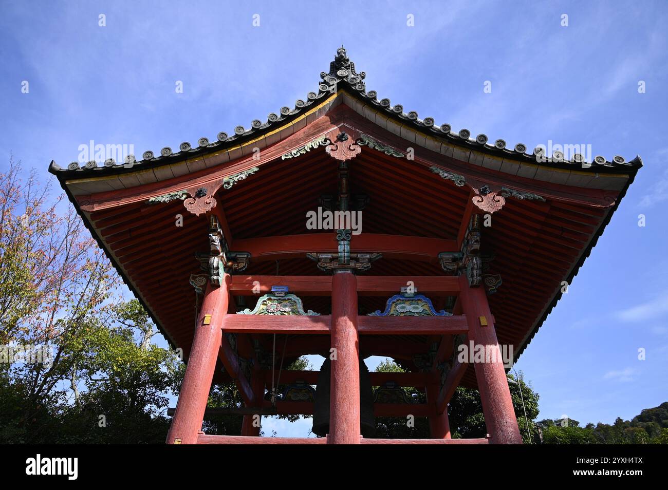 Scenic view of the Shoro a roofed structure without walls known as ...