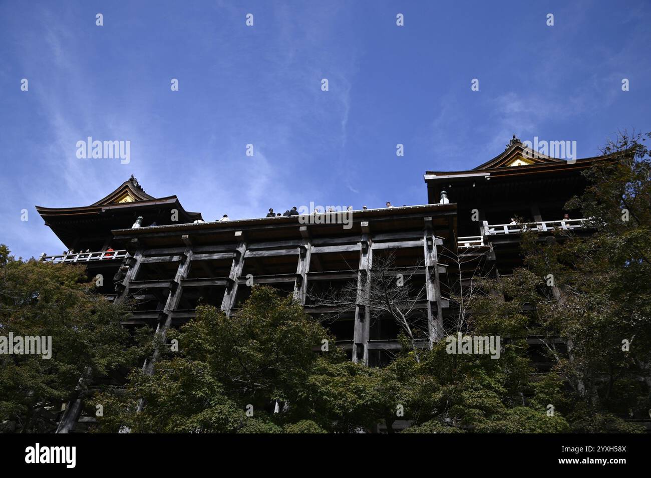 Scenic view of Butai the wooden stage complex made of Japanese keyaki ...