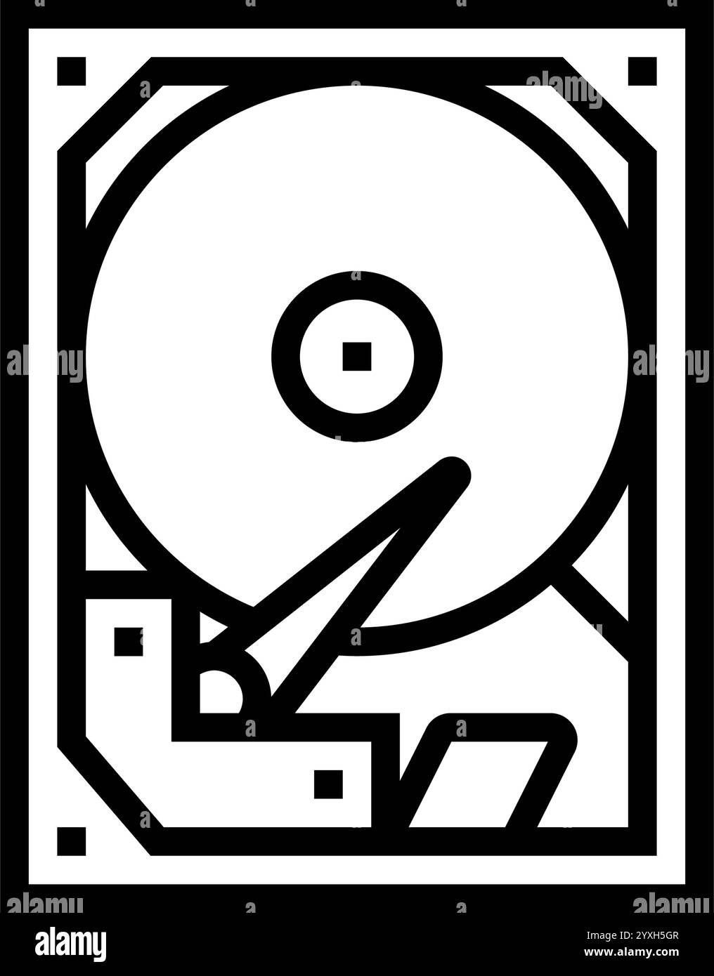 storage disks big data line icon vector illustration Stock Vector Image & Art - Alamy