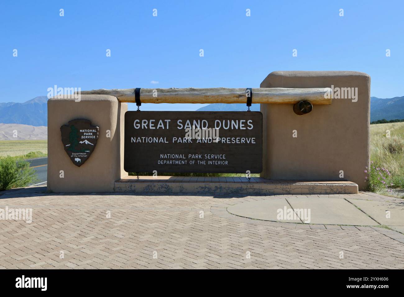 Great Sand Dunes National Park Sign Stock Photo - Alamy