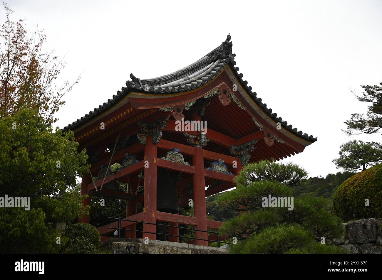 Scenic view of the Shoro a roofed structure without walls known as ...