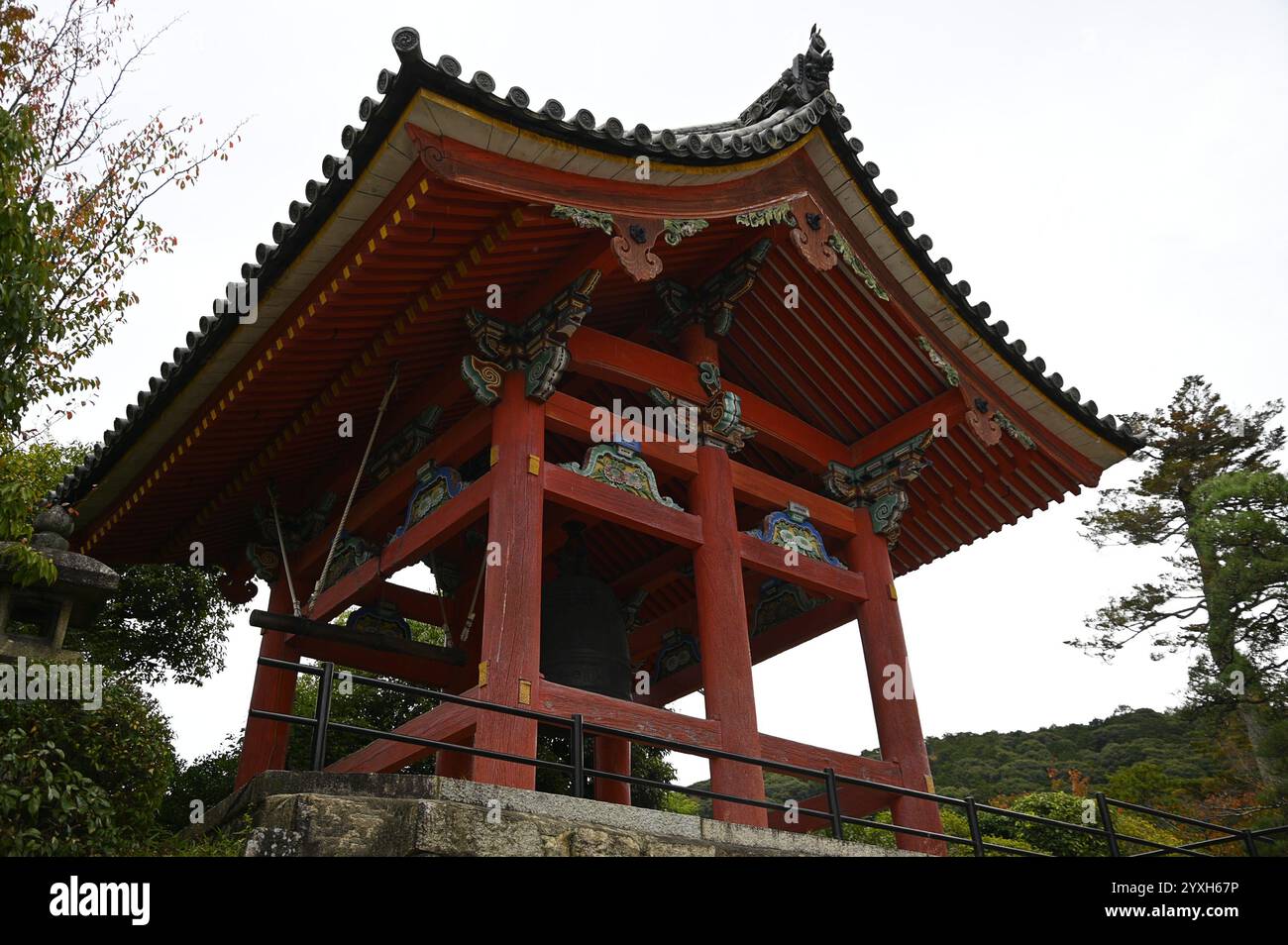 Scenic view of the Shoro a roofed structure without walls known as ...
