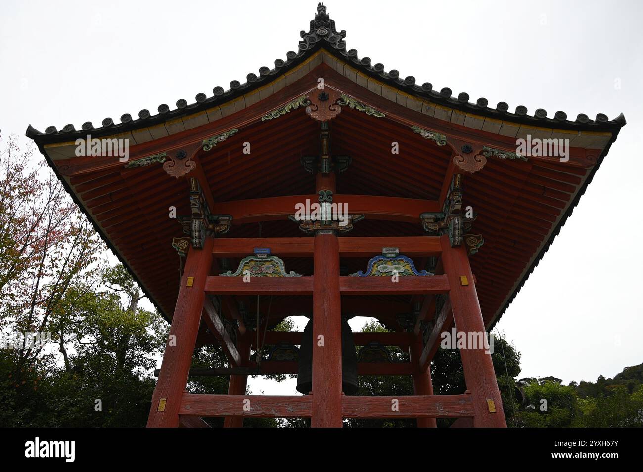 Scenic view of the Shoro a roofed structure without walls known as ...