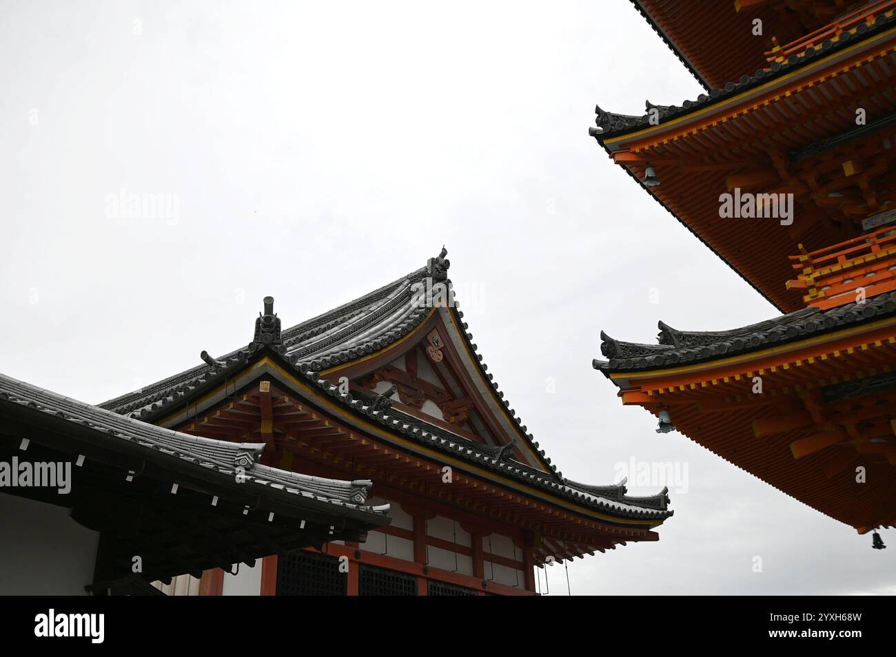 Kirizuma rooftop with exquisite Japanese Zelkova Serrata wood carvings ...