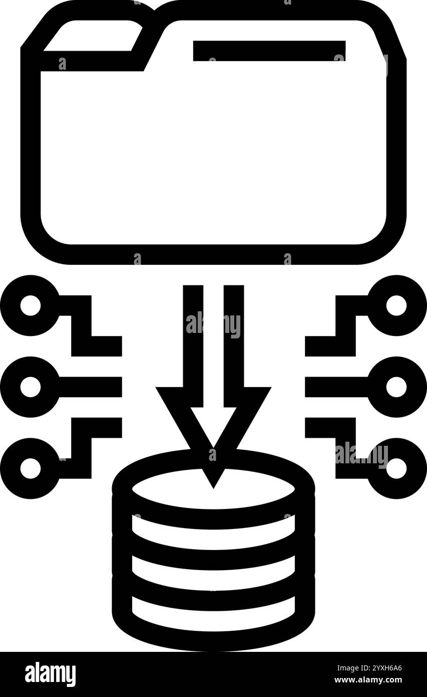 database cloud computing line icon vector illustration Stock Vector ... database cloud computing line icon vector illustration Stock Vector ...