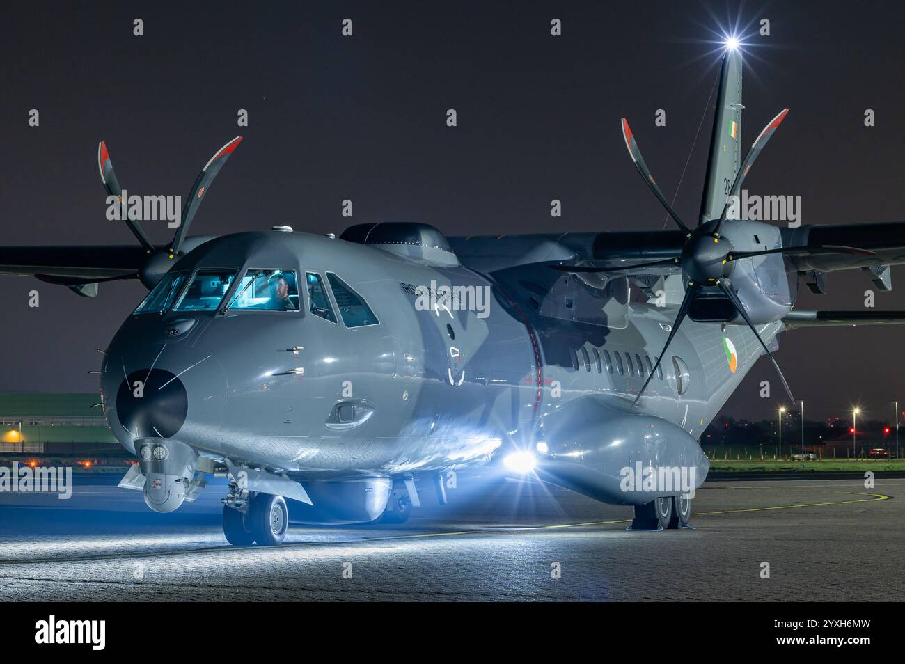 The EADS CASA C-295 maritime patrol aircraft of the Irish Air Corps ...