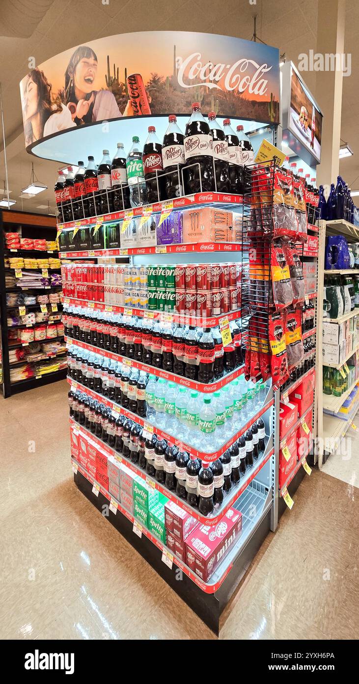 Mesa, USA. 15th Dec, 2024. Coca-Cola products are for sale in an ...