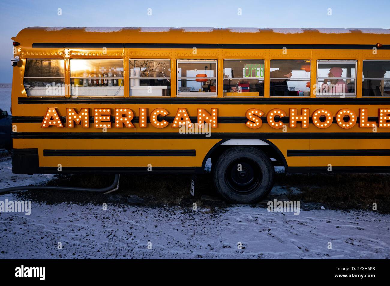 Iceland school bus hi-res stock photography and images - Alamy