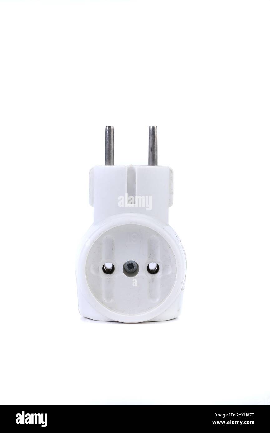 Electric T-joint isolated on a white background Stock Photo - Alamy