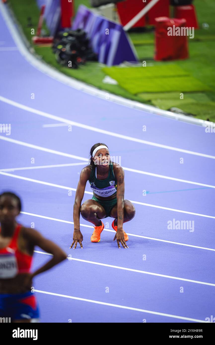 Prudence Sekgodiso participating in the 800 meters at the Paris 2024 ...