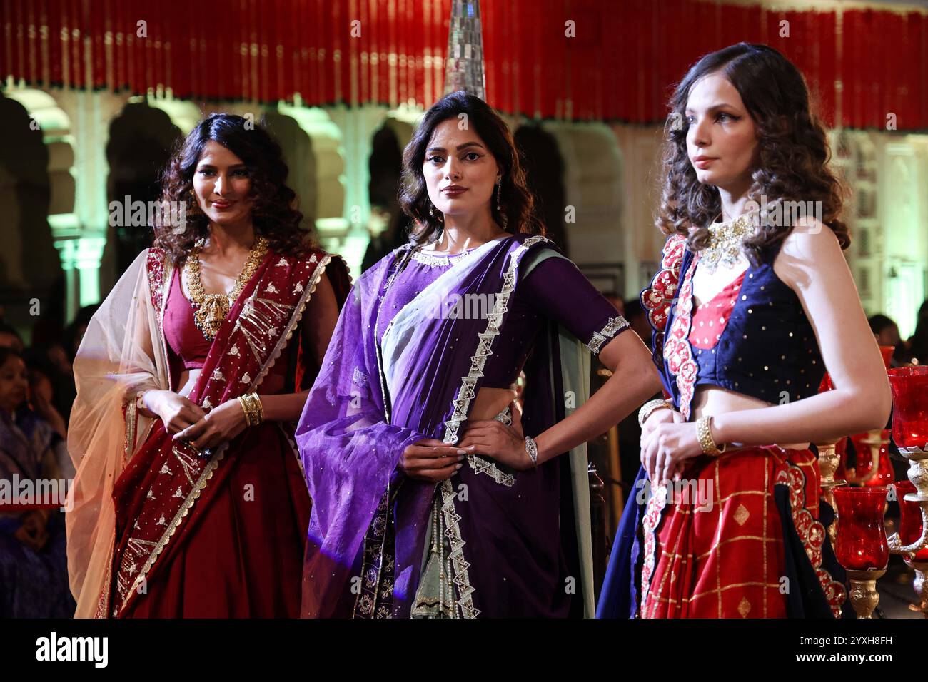 Models display a designer's collection during the 'Heritage Door ...