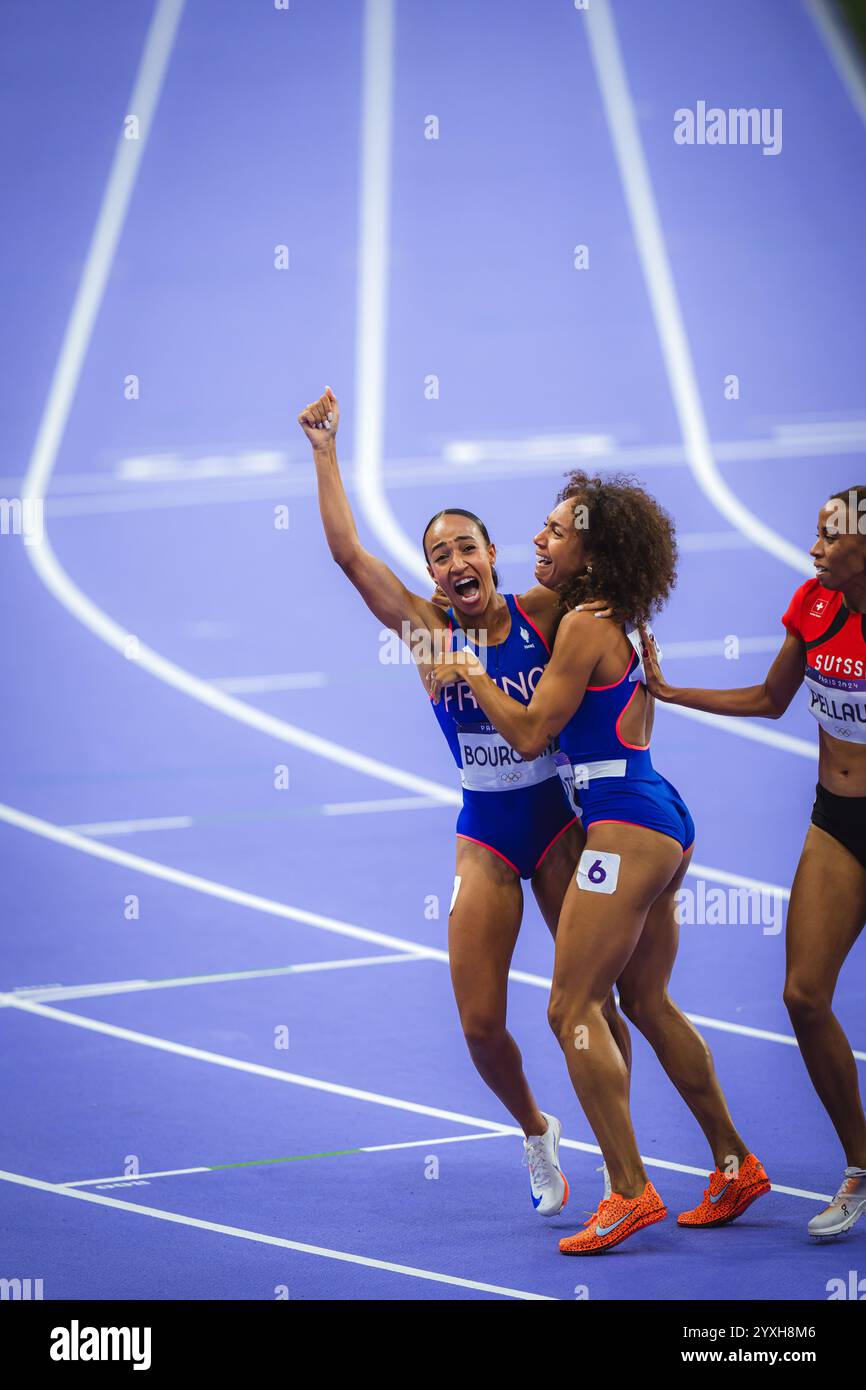 Rénelle Lamote and Anaïs Bourgoin participating in the 800 meters at ...