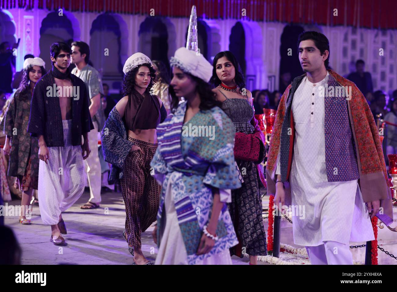 Models display a designer's collection during the 'Heritage Door ...