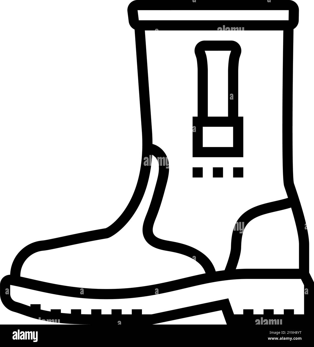 safe footwear injury prevention line icon vector illustration Stock ...