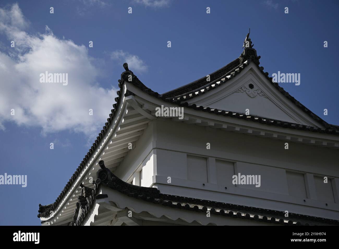 Scenic rooftop view of Tonan Sumi-yagura the Southeast Watchtower and ...