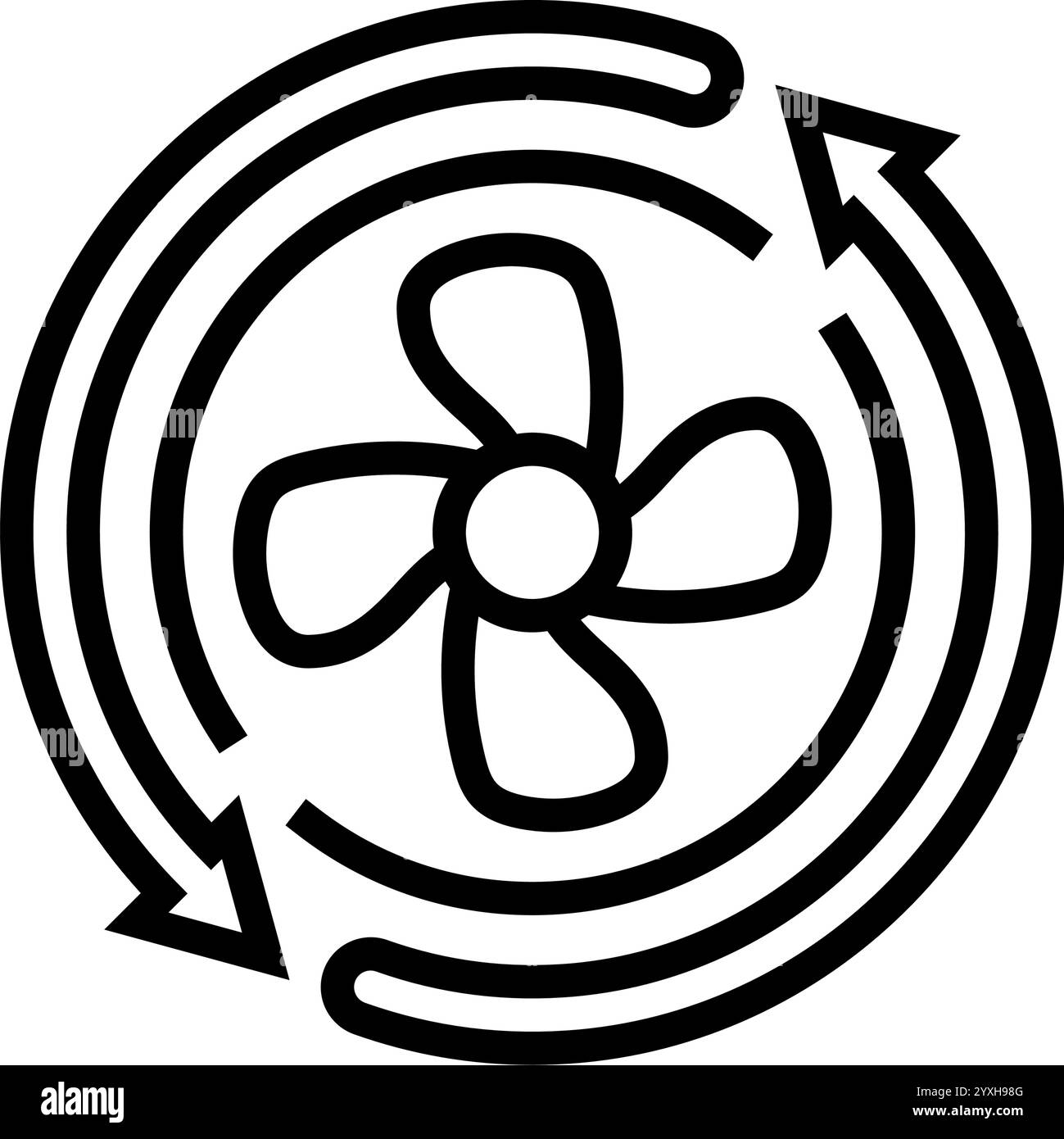 proper ventilation injury prevention line icon vector illustration ...