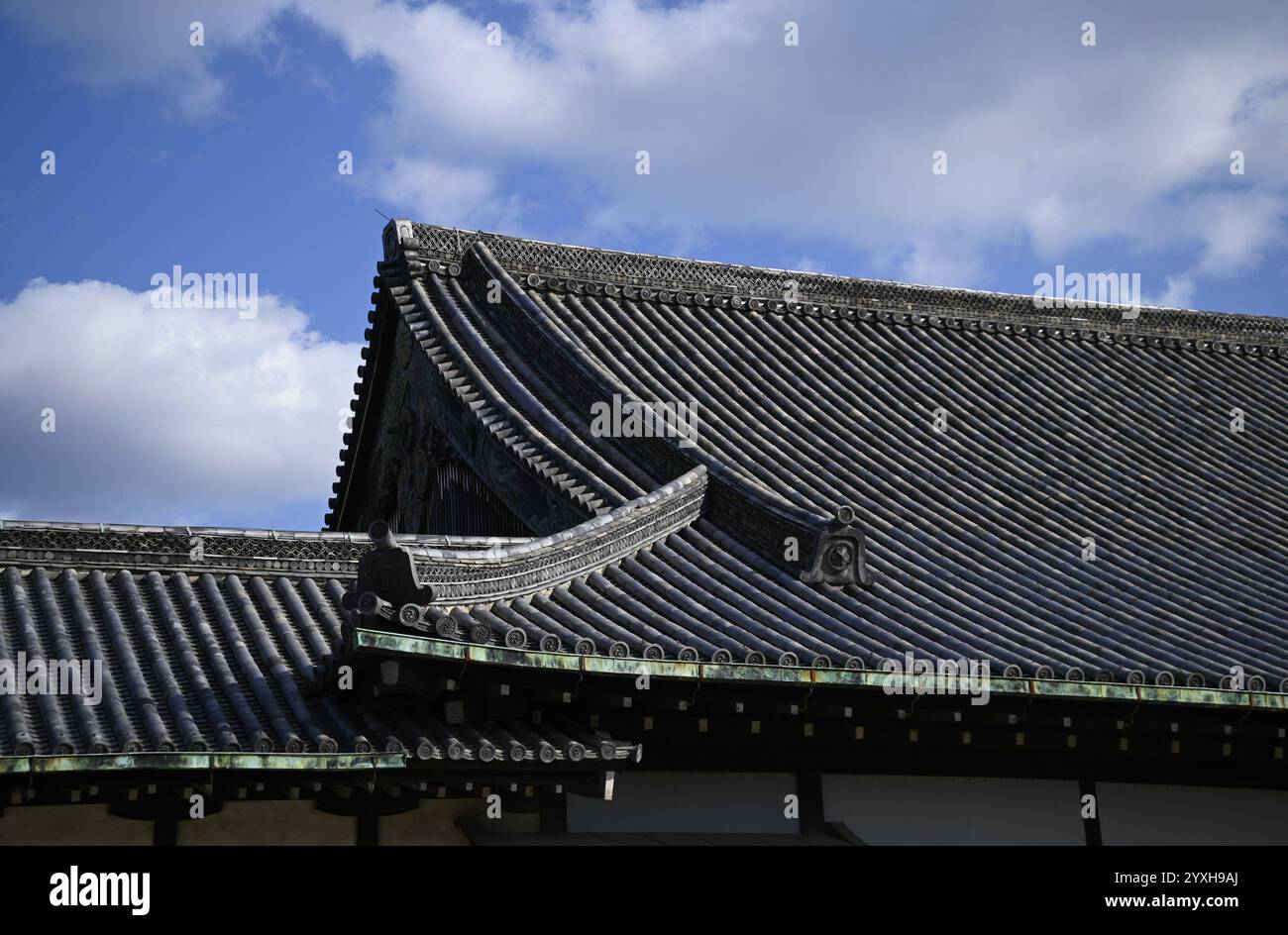 Scenic rooftop view of Ninomaru Goten Palace, ornate Palace & Residence ...