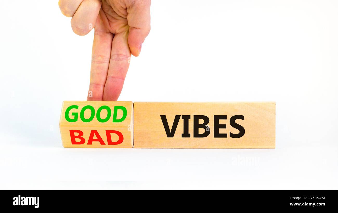 Good or bad vibes symbol. Concept words Good vibes Bad vibes on ...