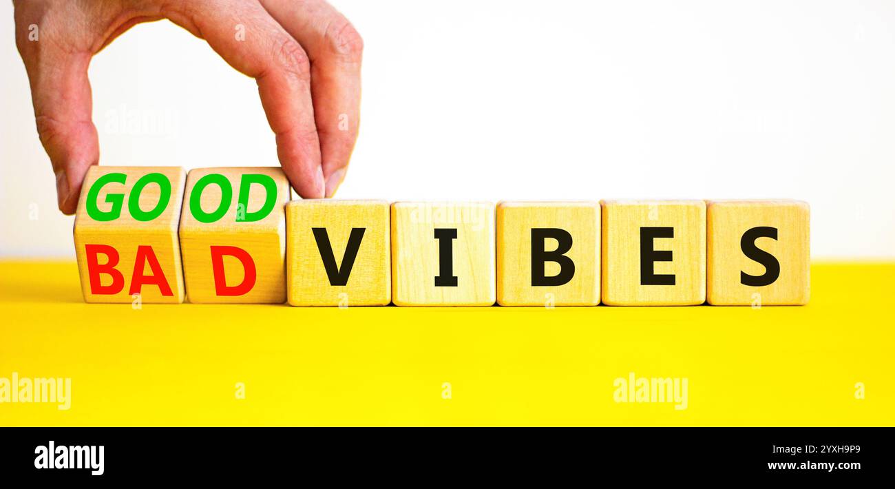 Good or bad vibes symbol. Concept words Good vibes Bad vibes on ...