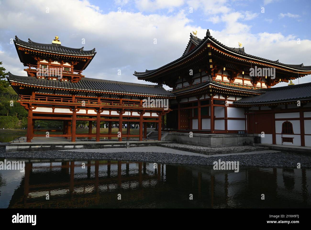 Landscape with scenic view of the Phoenix Hall, the Main building of ...