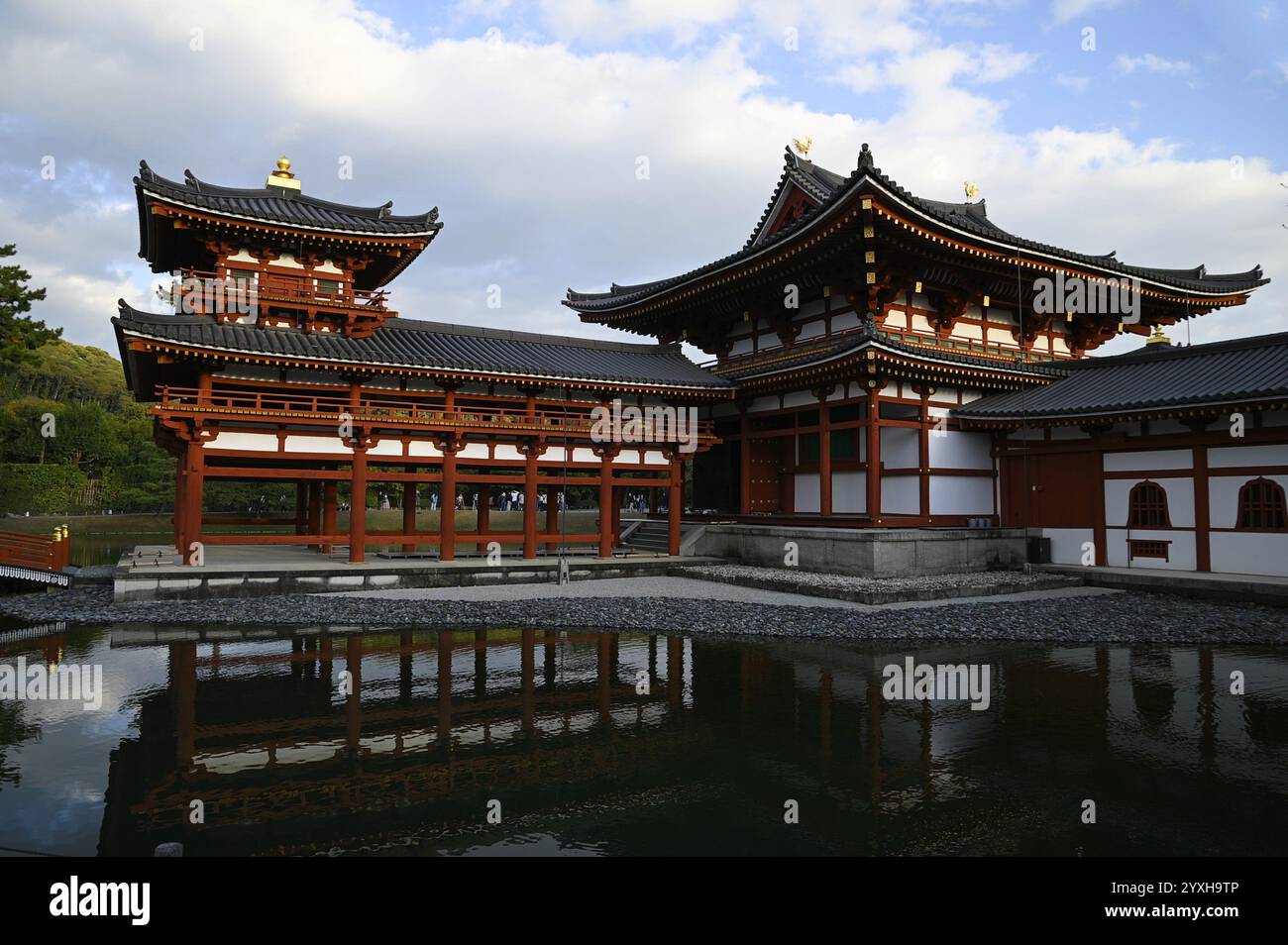 Landscape with scenic view of the Phoenix Hall, the Main building of ...