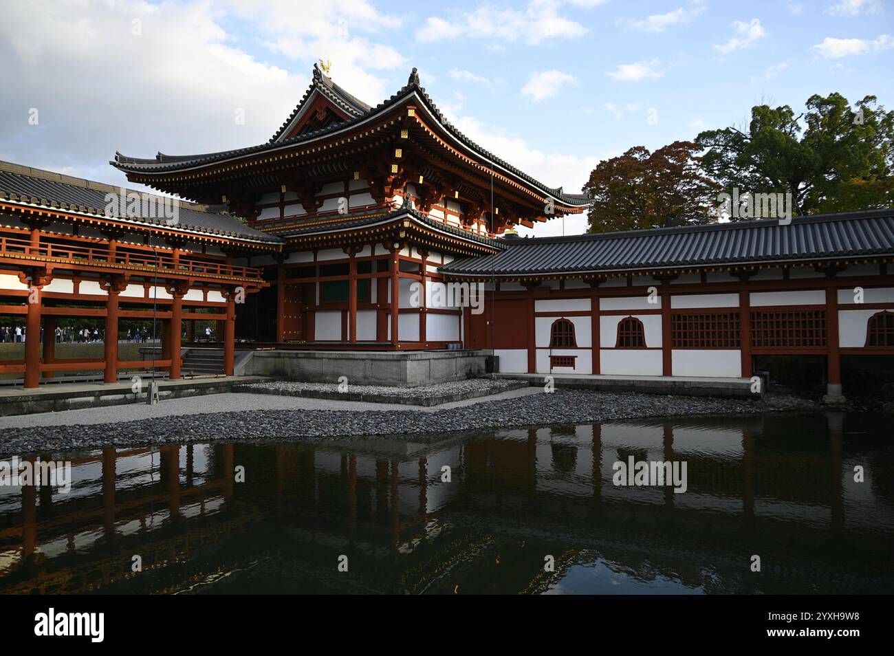 Landscape with scenic view of the Phoenix Hall, the Main building of ...
