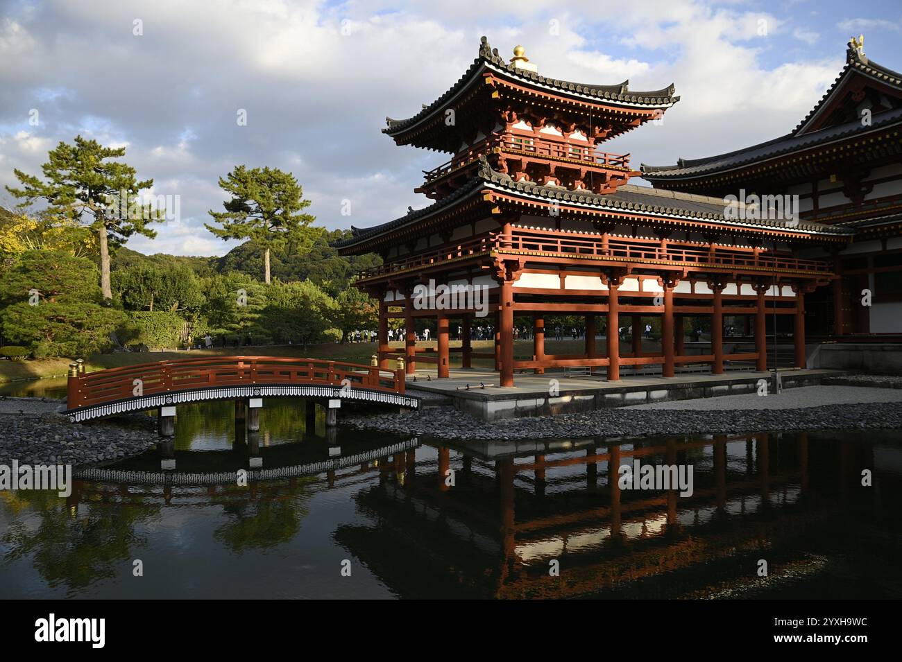 Landscape with scenic view of the Phoenix Hall, the Main building of ...