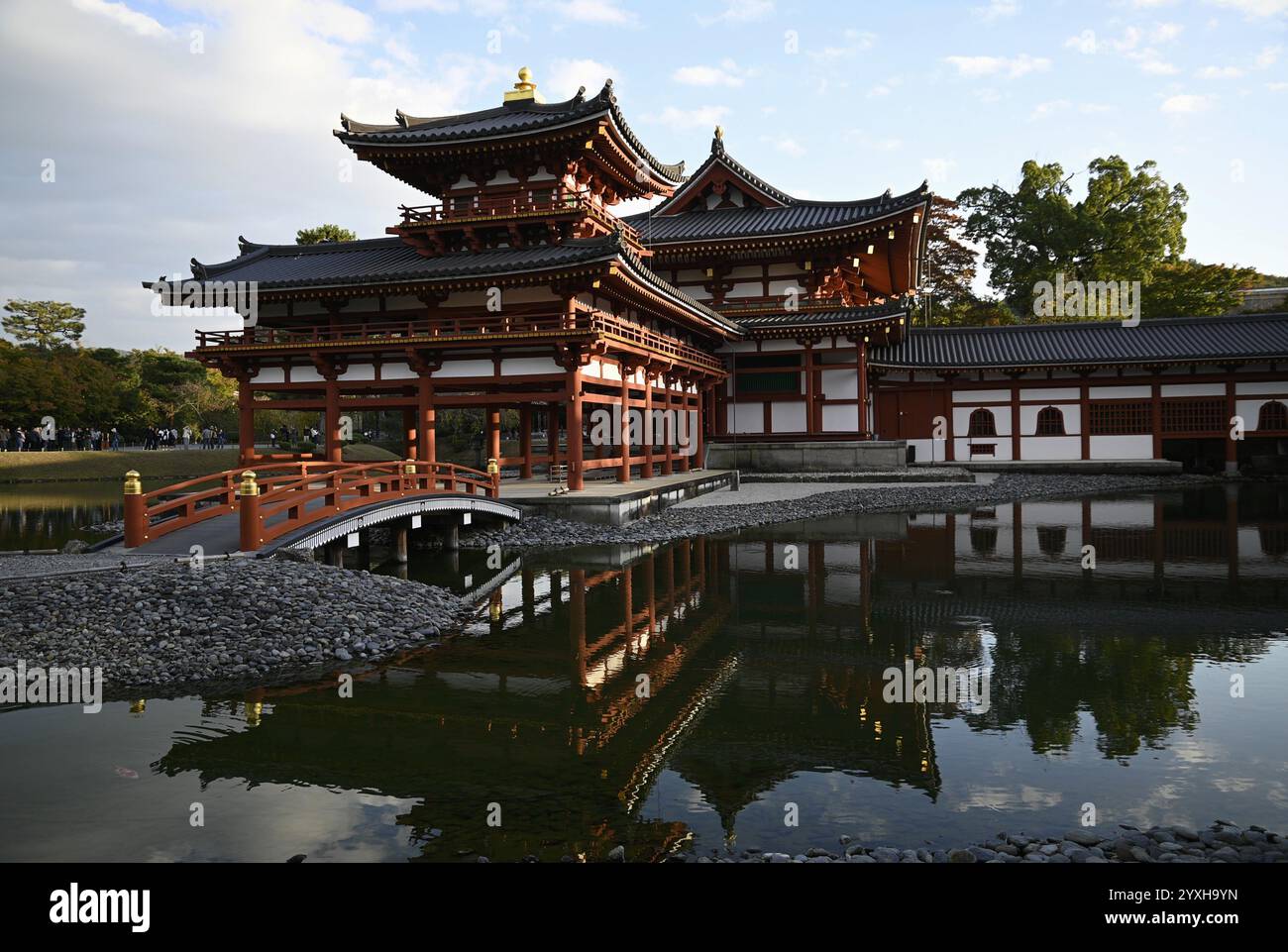 Landscape with scenic view of the Phoenix Hall, the Main building of ...