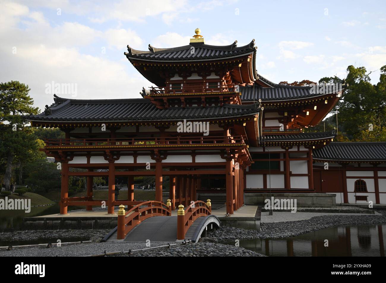 Landscape with scenic view of the Phoenix Hall, the Main building of ...