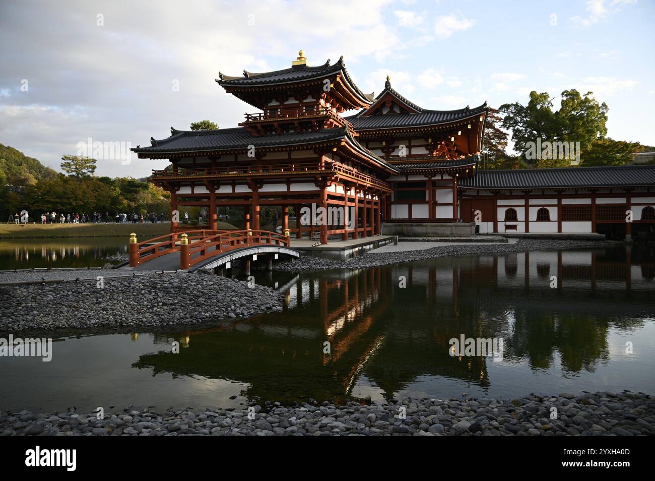 Landscape with scenic view of the Phoenix Hall, the Main building of ...