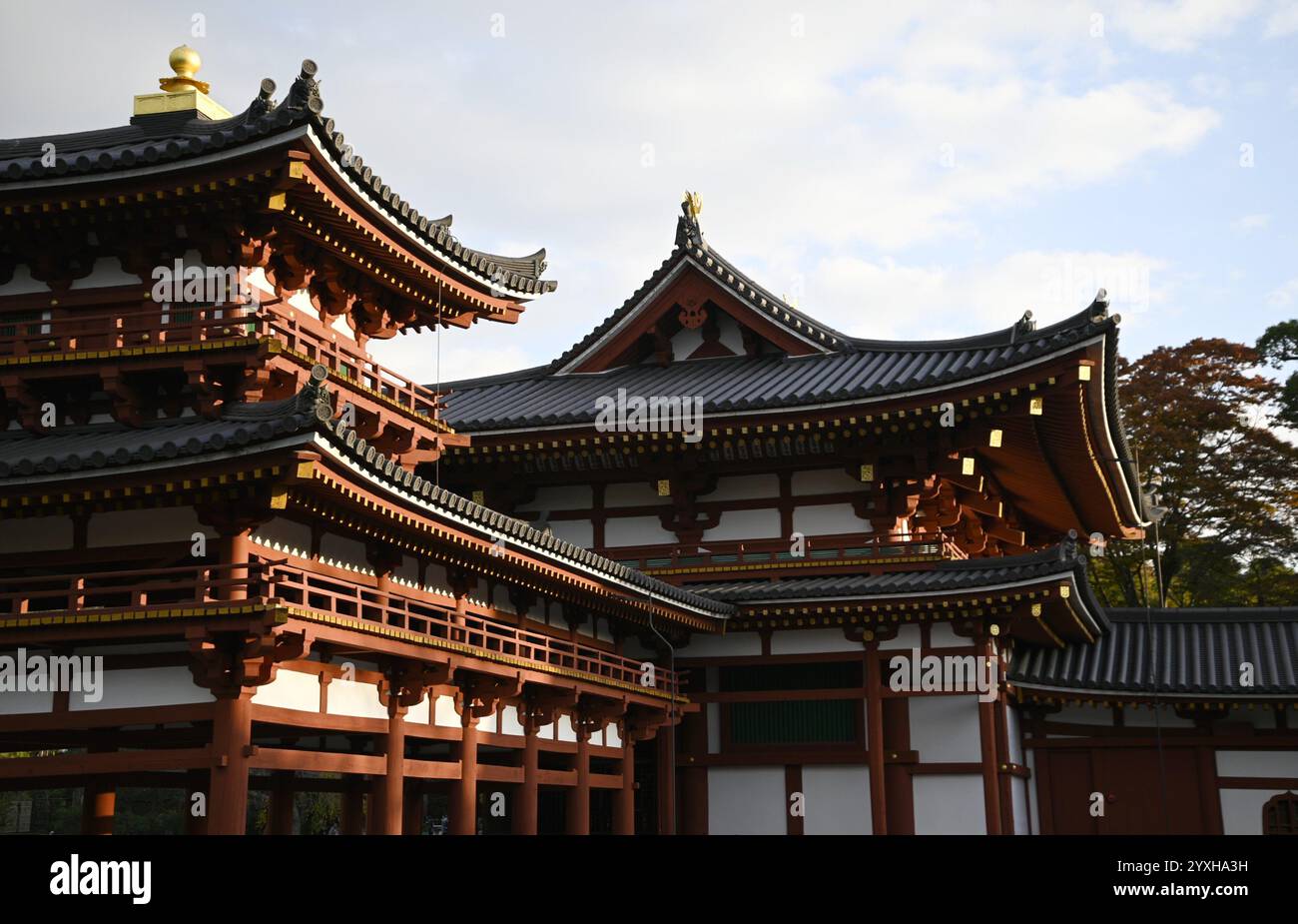 Landscape with scenic view of the Phoenix Hall, the Main building of ...