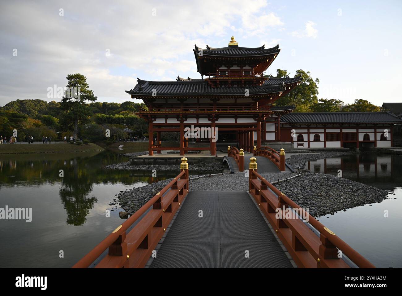 Landscape with scenic view of the Phoenix Hall, the Main building of ...