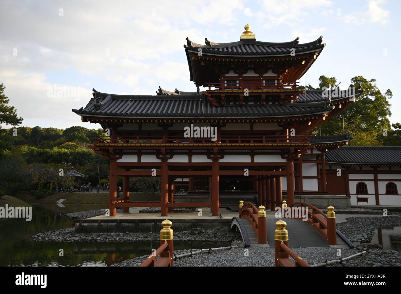 Landscape with scenic view of the Phoenix Hall, the Main building of ...