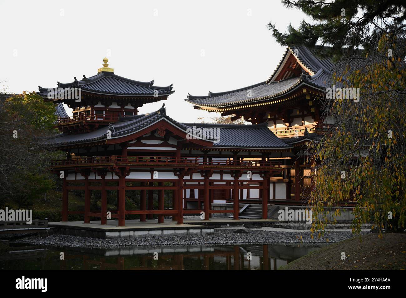 Landscape with scenic view of the Phoenix Hall, the Main building of ...