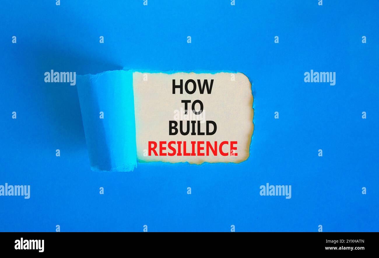 How to build resilience symbol. Concept words How to build resilience ...