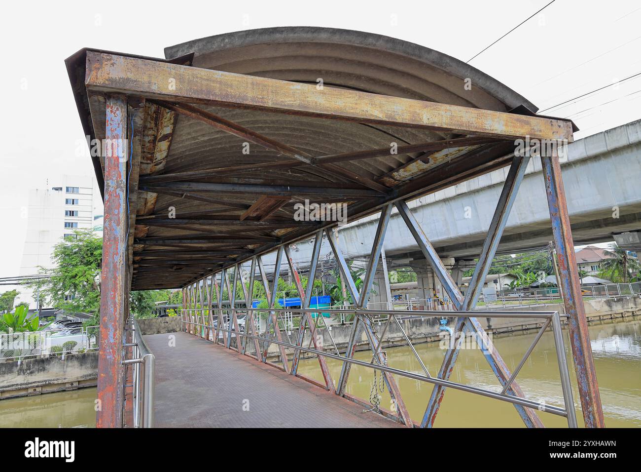 Beautiful metal bridge connects hi-res stock photography and images - Alamy