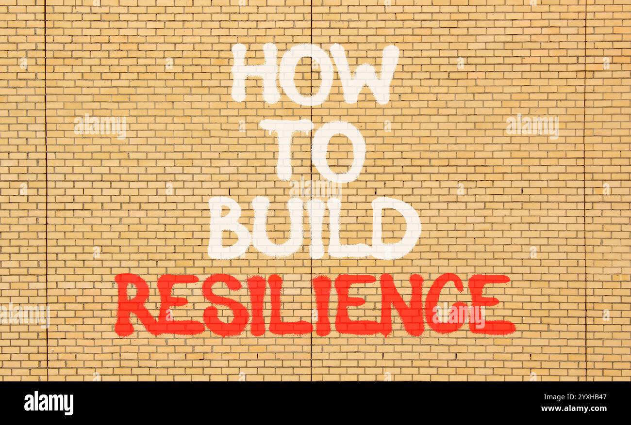 How to build resilience symbol. Concept words How to build resilience ...