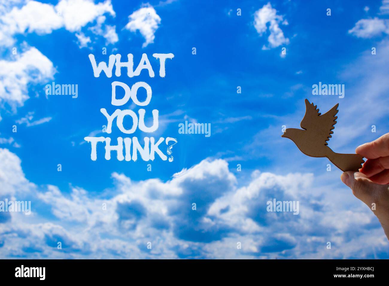 What do you think symbol. Concept words What do you think. Beautiful ...