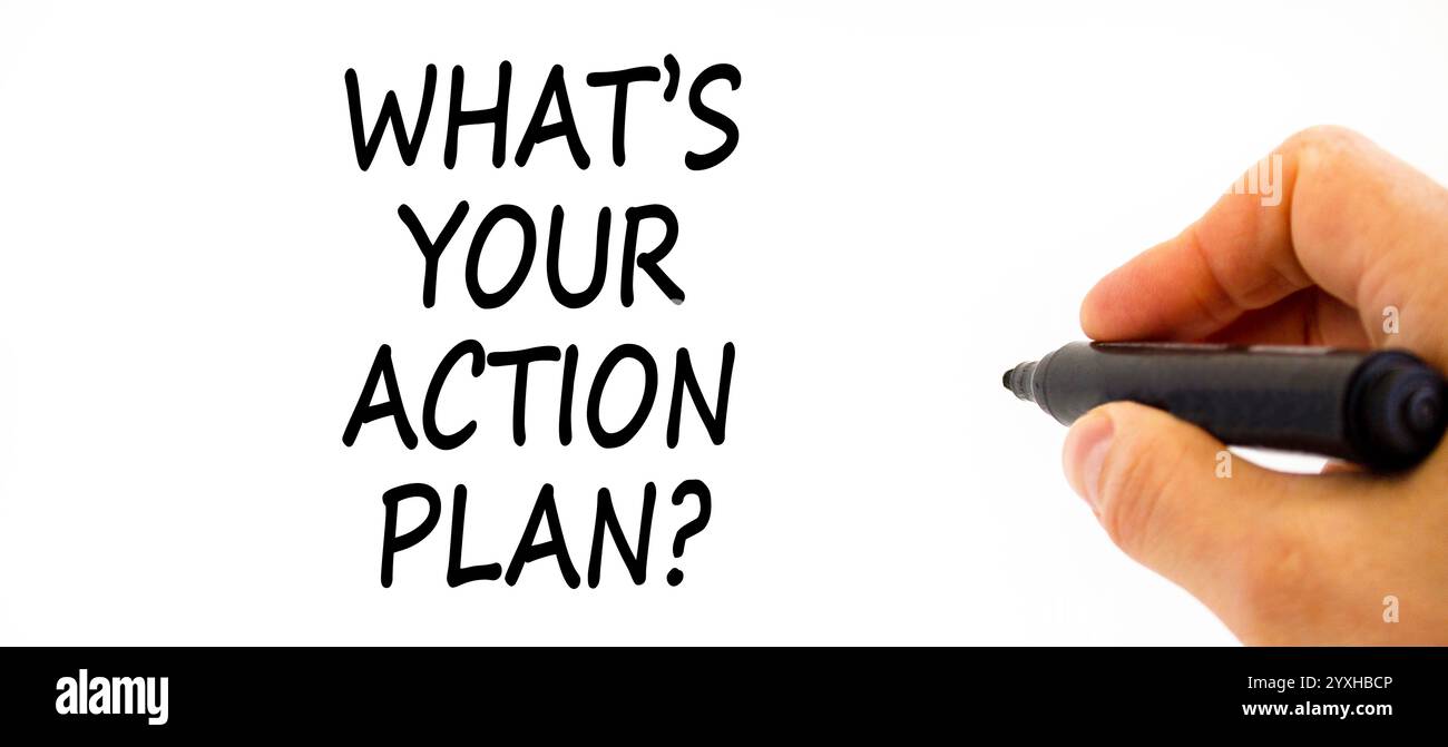 Action plan symbol. Concept words What is your action plan on beautiful ...