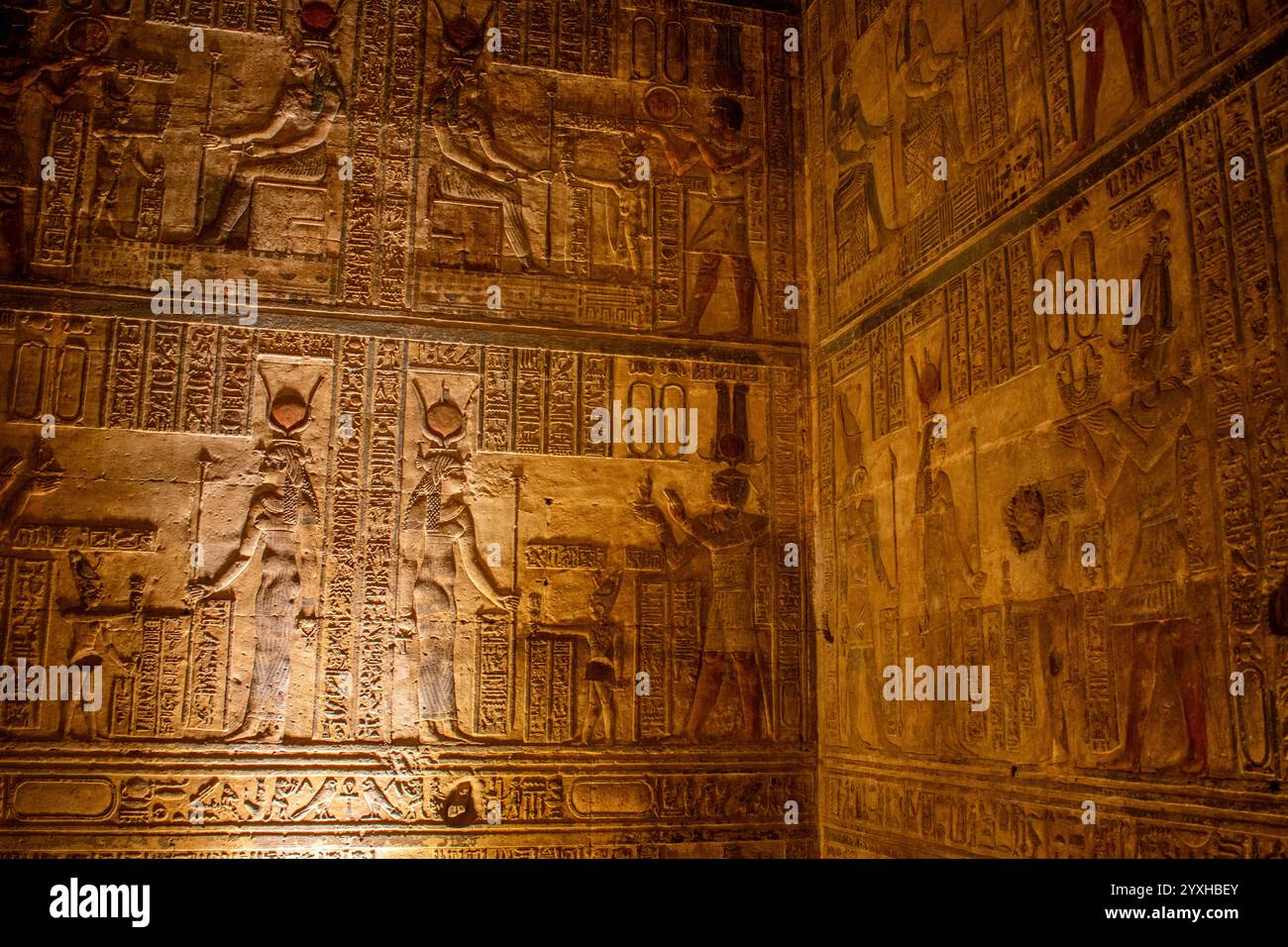 14.1.24 Dendera, Egypt: Temple of Hathor at Dendera Temple complex. The ...