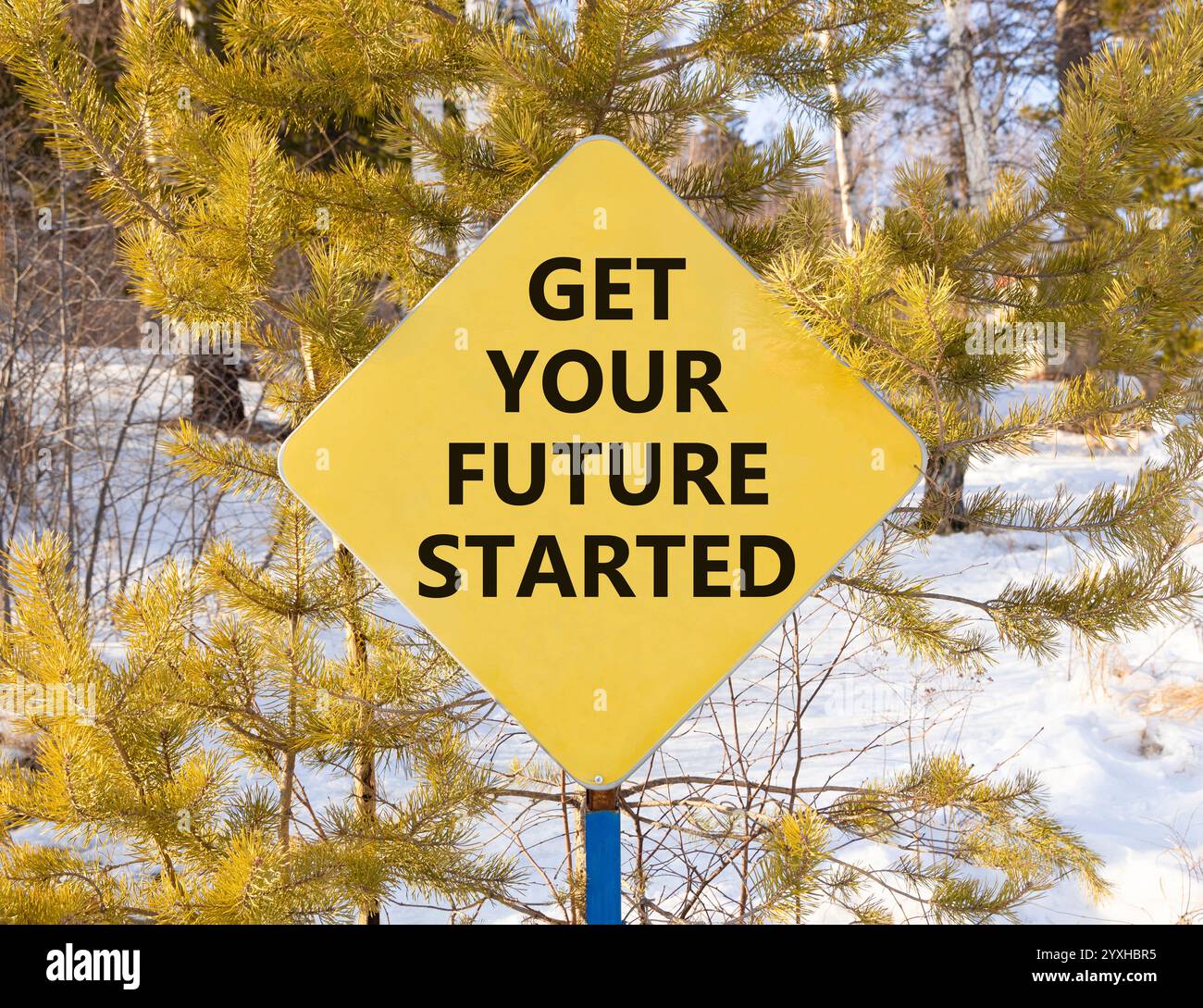 Get your future started symbol. Concept words Get your future started ...